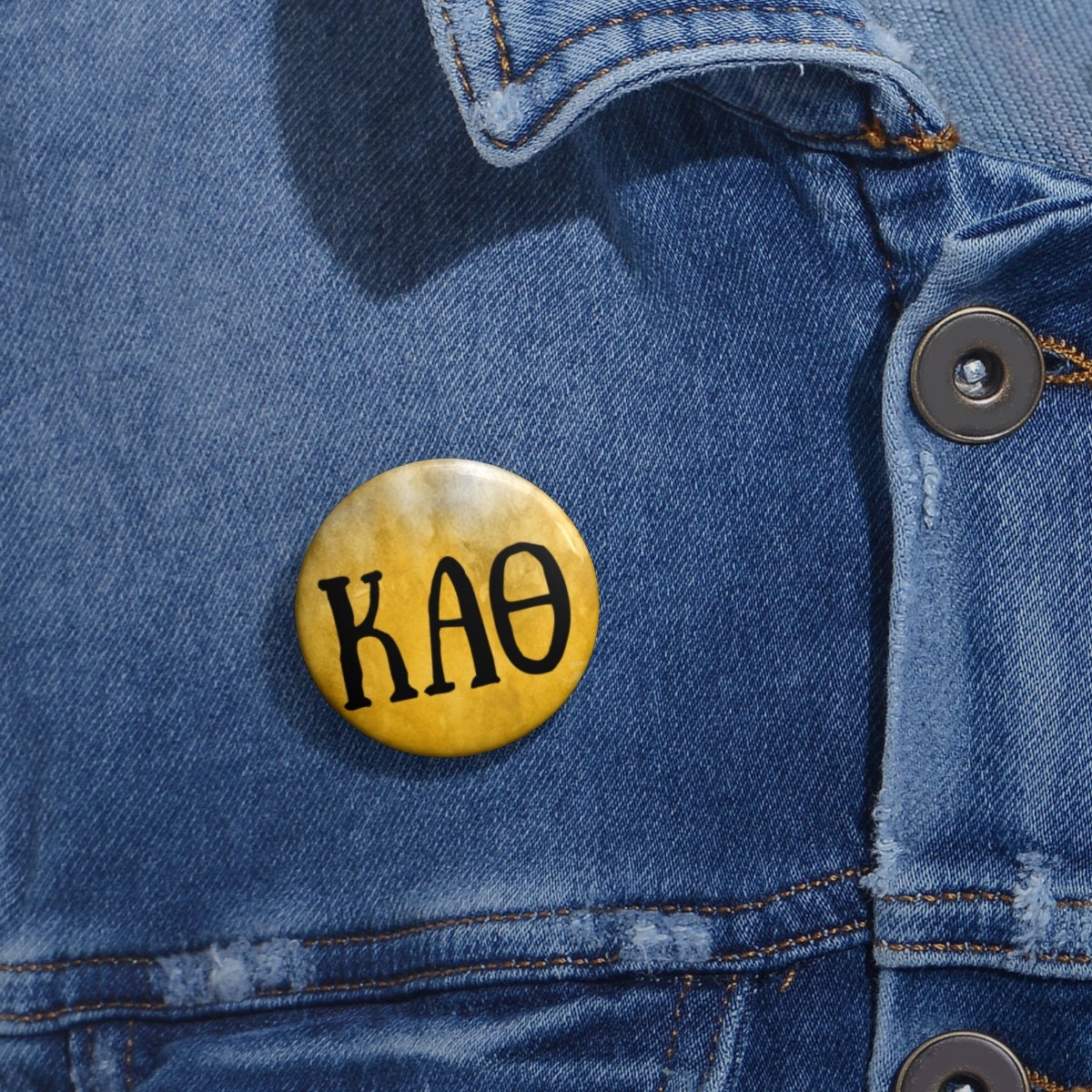 Kappa Alpha Theta Sorority Greek Letter Pin Buttons | Etsy
