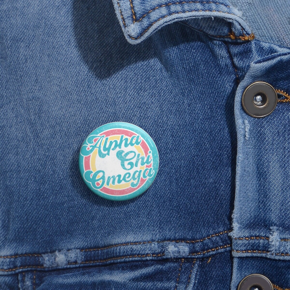 Alpha Chi Omega Sorority Pin Buttons 4 Inch Wide Sticker - Etsy