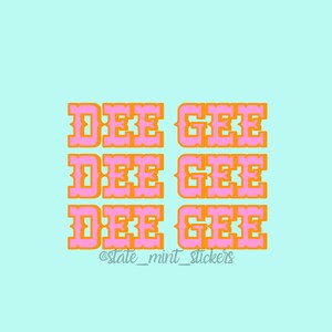 Delta Gamma Dee Gee Sorority Cowgirl Themed Sticker | 3.5" Wide - Etsy