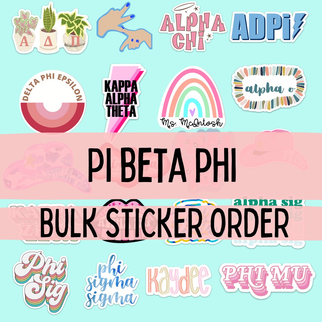 Pi Beta Phi Stickers | Sorority Stickers Bulk Order | PERFECT for BID ...
