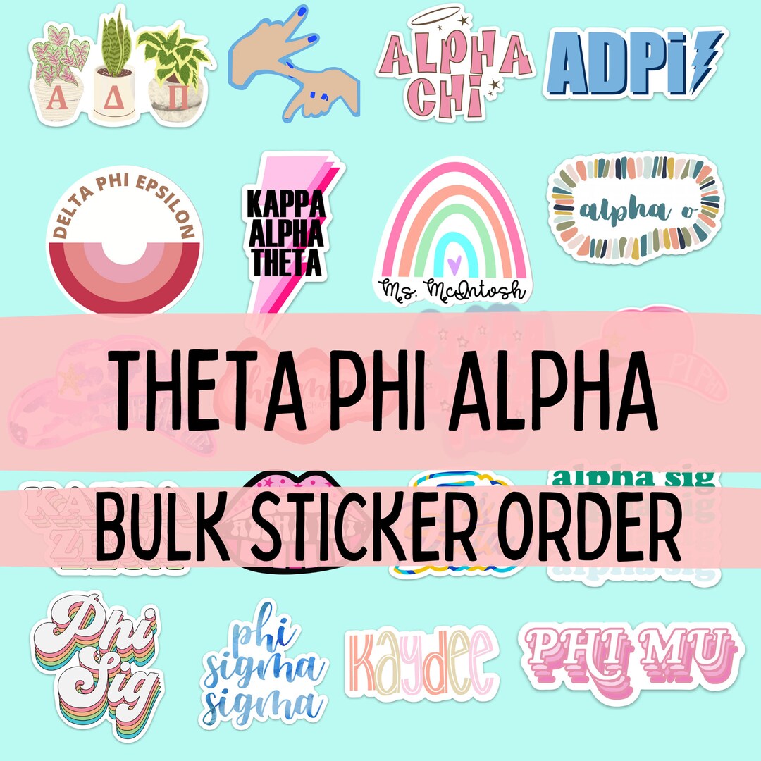 Theta Phi Alpha Stickers | Sorority Stickers Bulk Order | PERFECT for ...