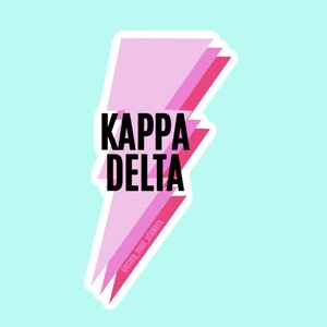 Kappa Delta Sticker | Kappa Delta Sorority, Sorority Sticker, Laptop ...