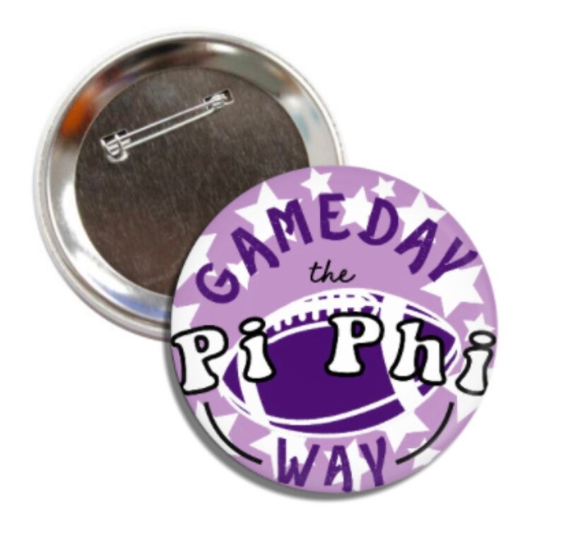 Pi Beta Phi Sorority Gameday Football Pin Buttons | Etsy