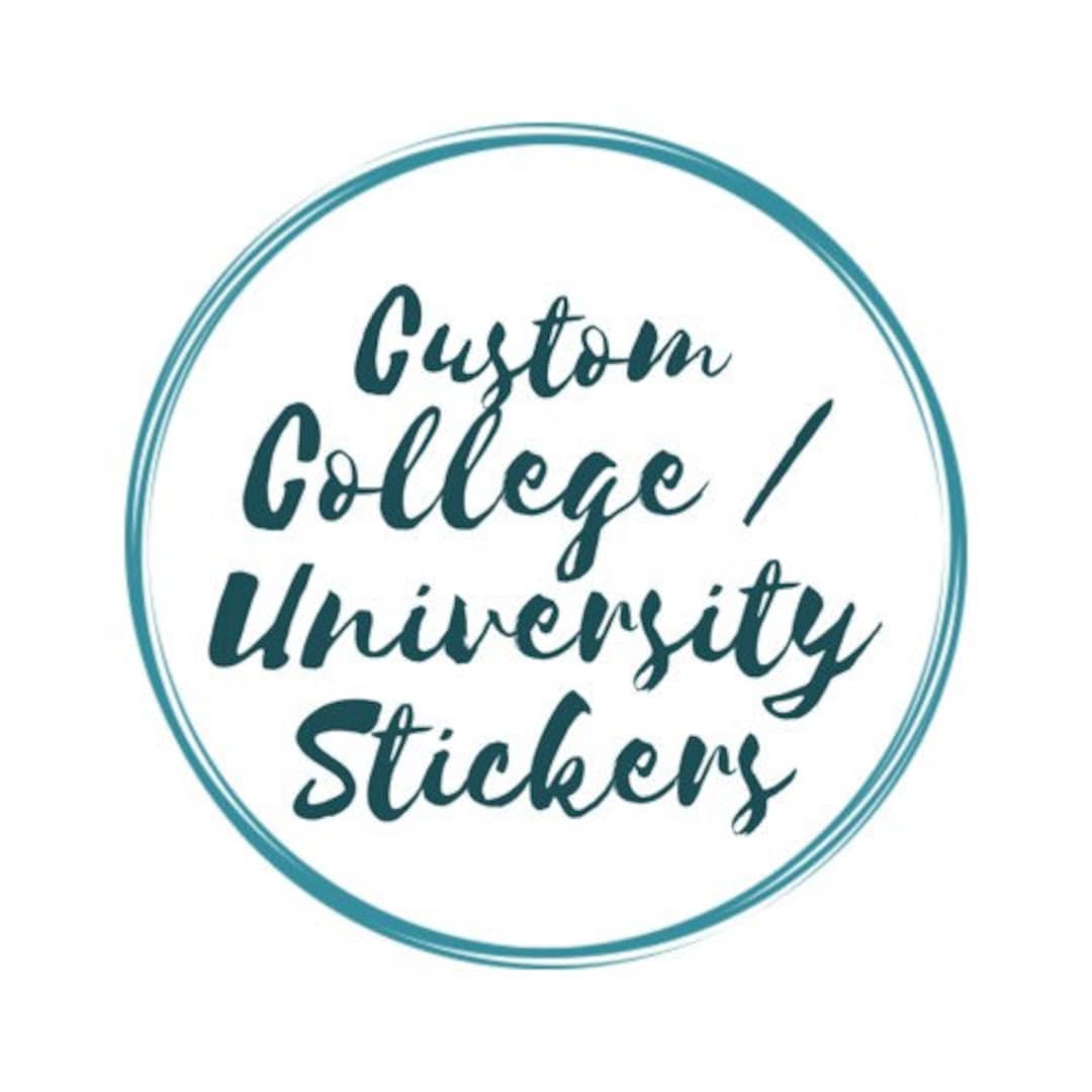Custom College / University Stickers, Custom Stickers of College ...