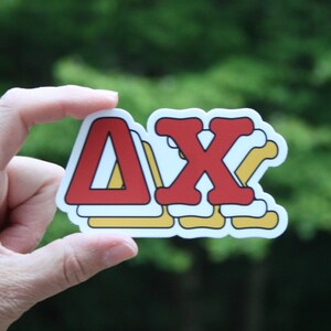 Delta Chi Fraternity Greek Letters Sticker - Etsy