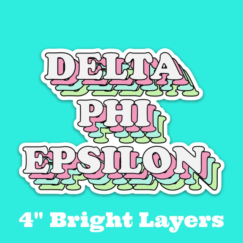 Delta Phi Epsilon Sorority Stickers Bulk Order PERFECT for - Etsy