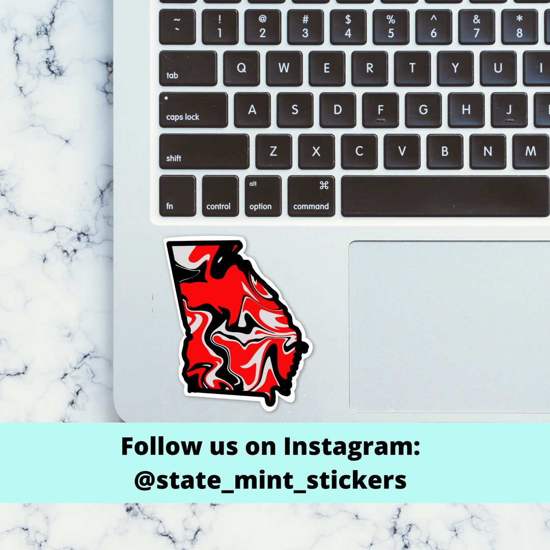 Georgia Red and Black Sticker / Decal | for Graduate / Alumni / Student ...