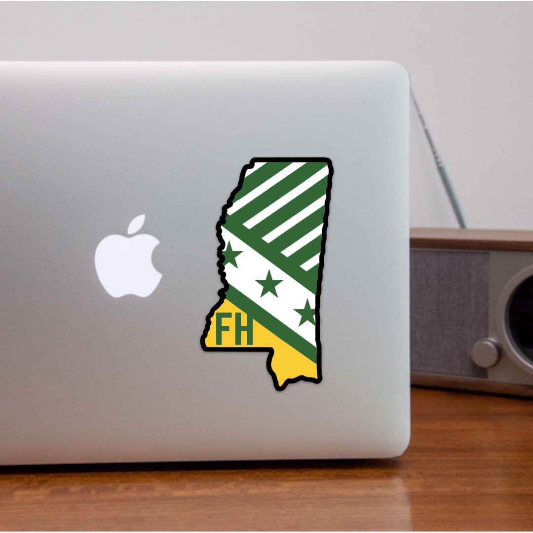 Farmhouse Fraternity Sticker 5” Mississippi State-shaped - Etsy