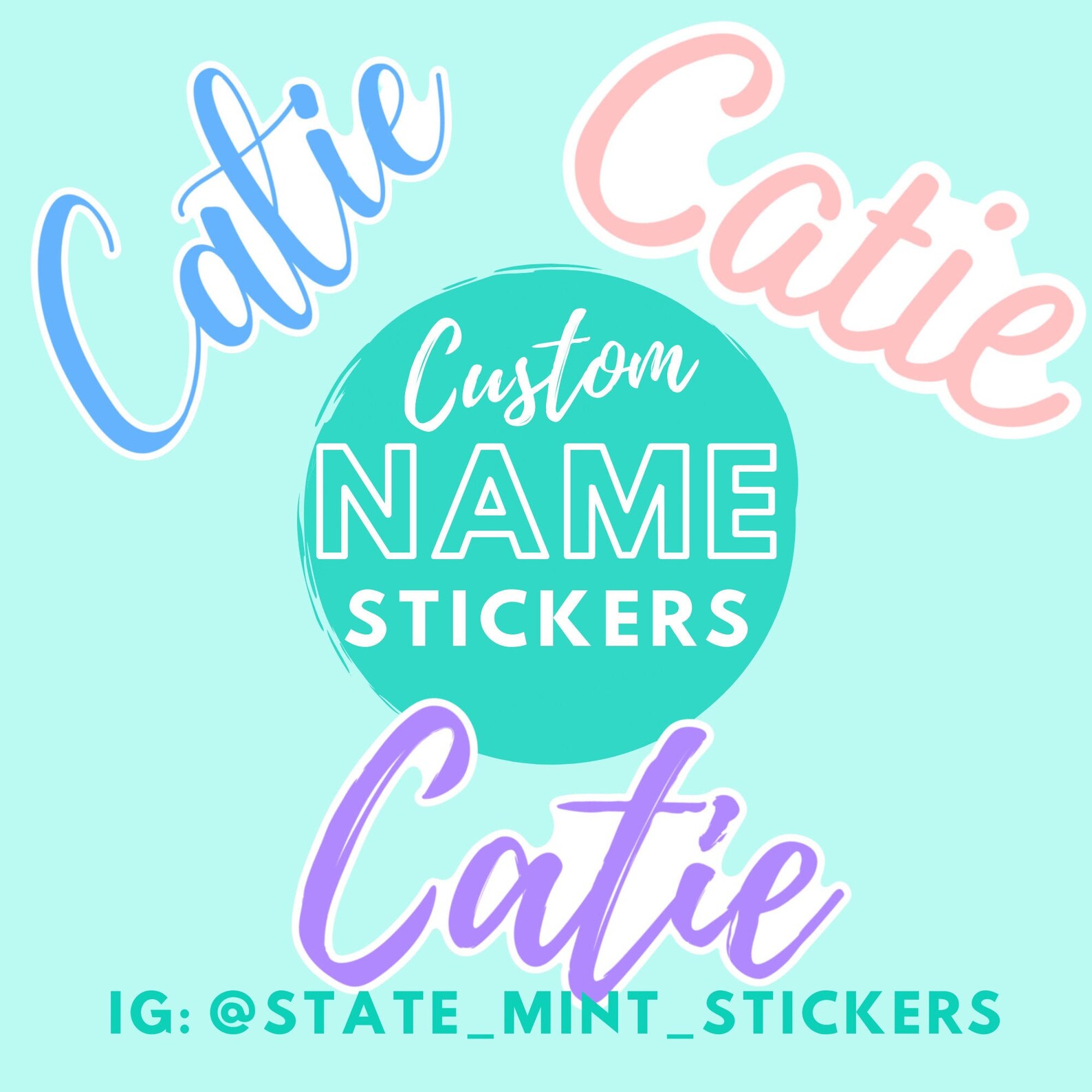 Custom Name Stickers 4 Wide Choose Your Name / Decal - Etsy