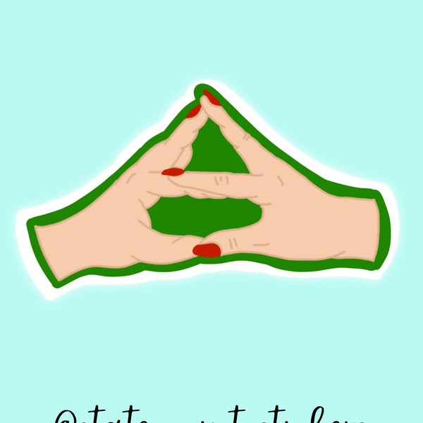Alpha Hand Sign - Etsy