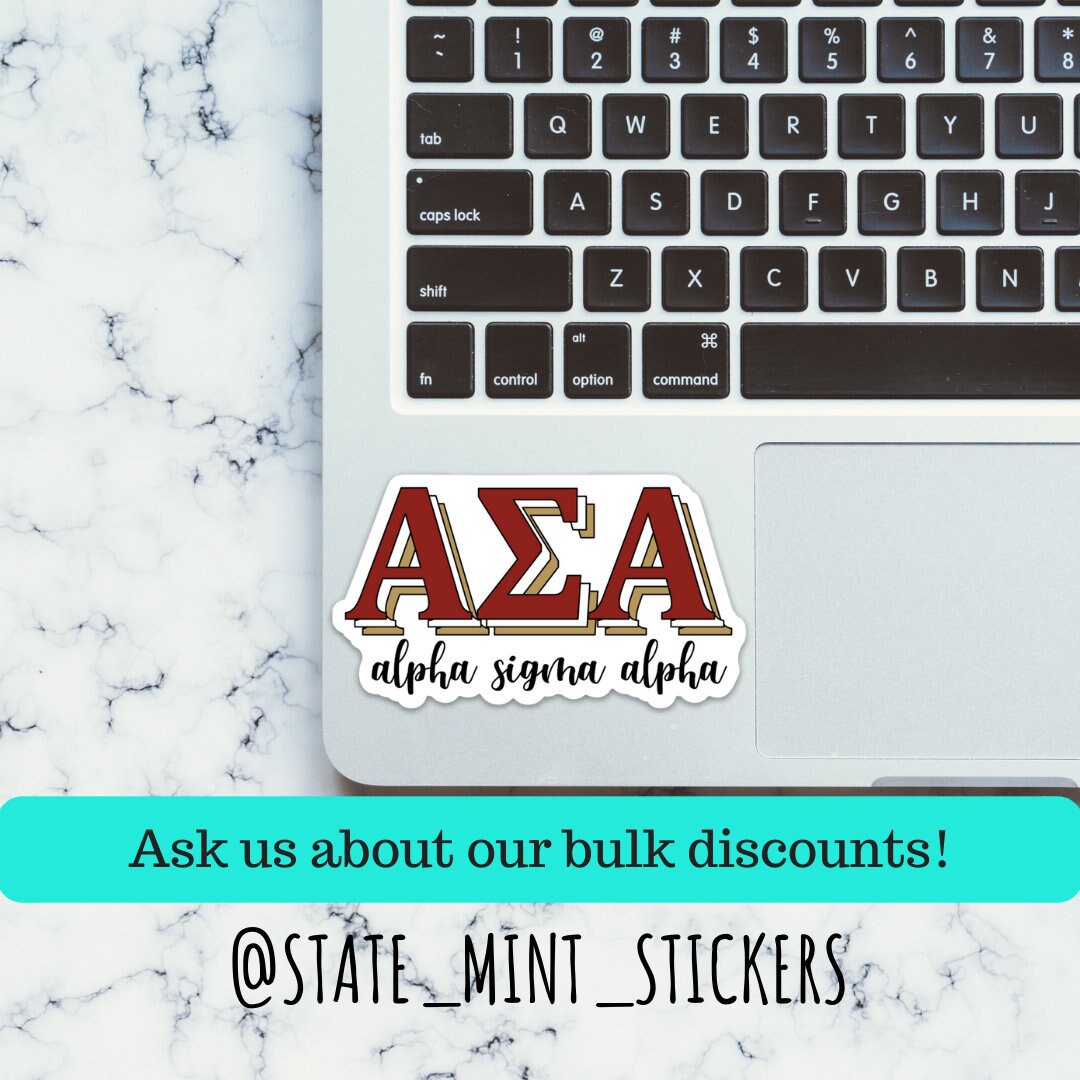 Electronics & Accessories Decals & Skins Alpha Sigma Alpha Sorority ...