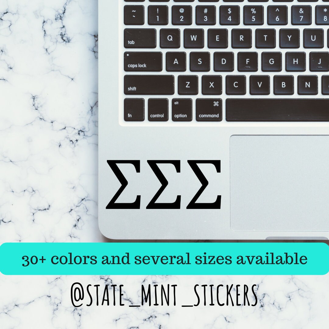 Sigma Sigma Sigma Tri Sigma Sorority Vinyl Transfer Decal / | Etsy