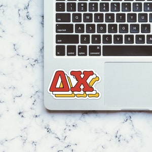 Delta Chi Fraternity Greek Letters Sticker - Etsy