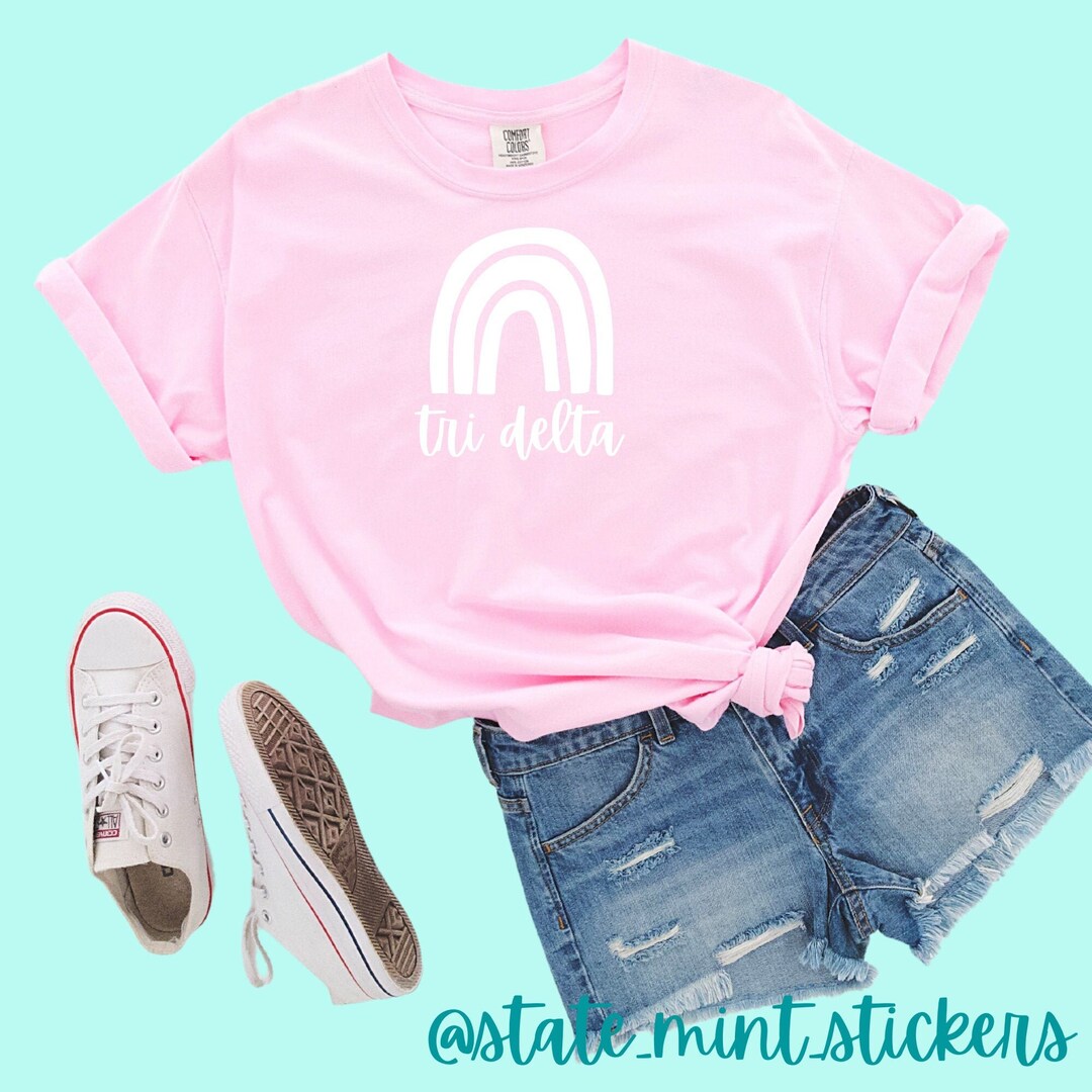 Delta Delta Delta Tri Delta | Comfort Colors Short Sleeve Tee T-shirt ...