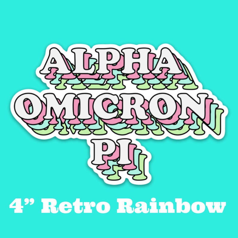 Alpha Omicron Pi Sorority Sticker Pack | Etsy