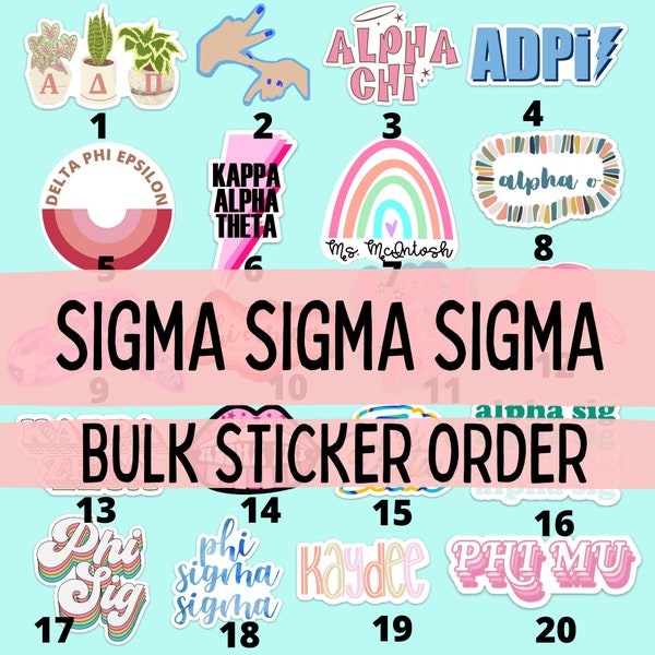 Tri Sigma - Etsy