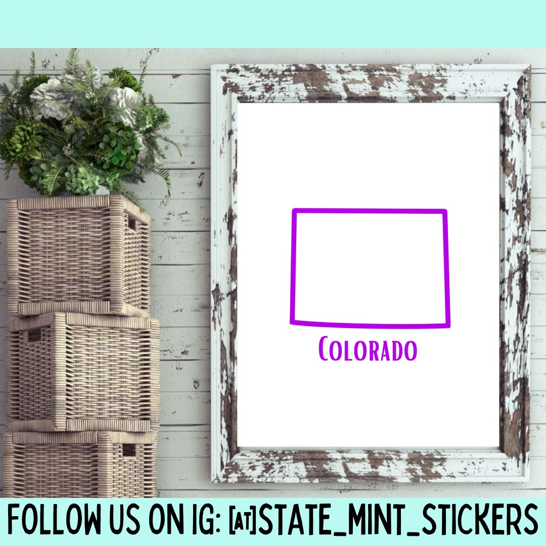 Colorado State Outline Print, Digital Print, Digital Download, Art ...
