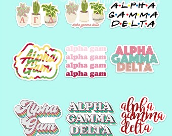 Alpha Delta Pi Sorority Sticker Pack Perfect for Bid Day, Big Little ...