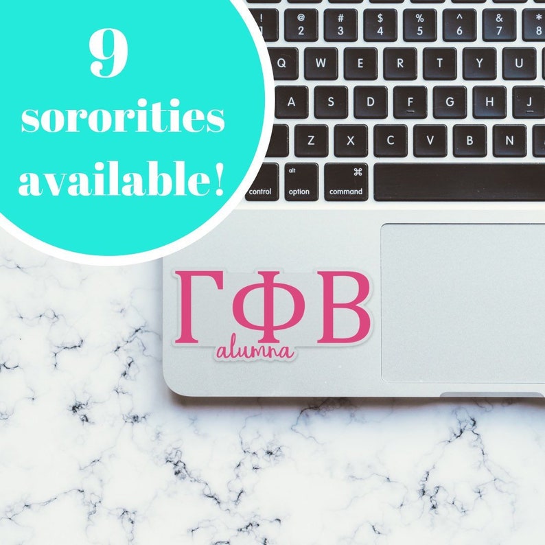 Gamma Phi Beta Sorority Greek Letters Alumna Sticker / Decal - Etsy