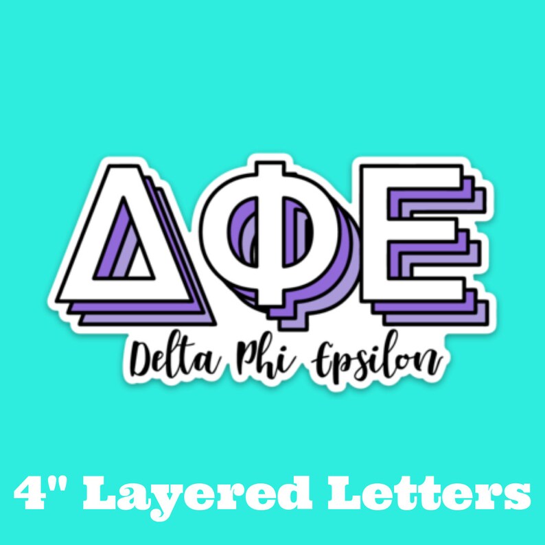 Delta Phi Epsilon Sorority Stickers Bulk Order PERFECT for - Etsy