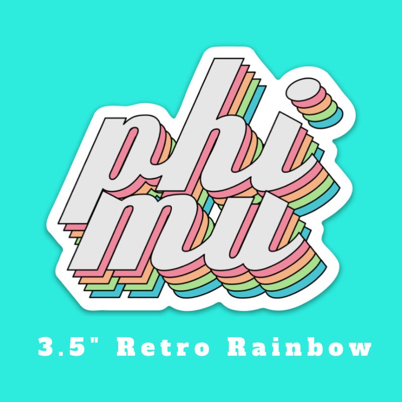 Phi Mu Sorority Stickers Bulk Order PERFECT for BID DAY - Etsy