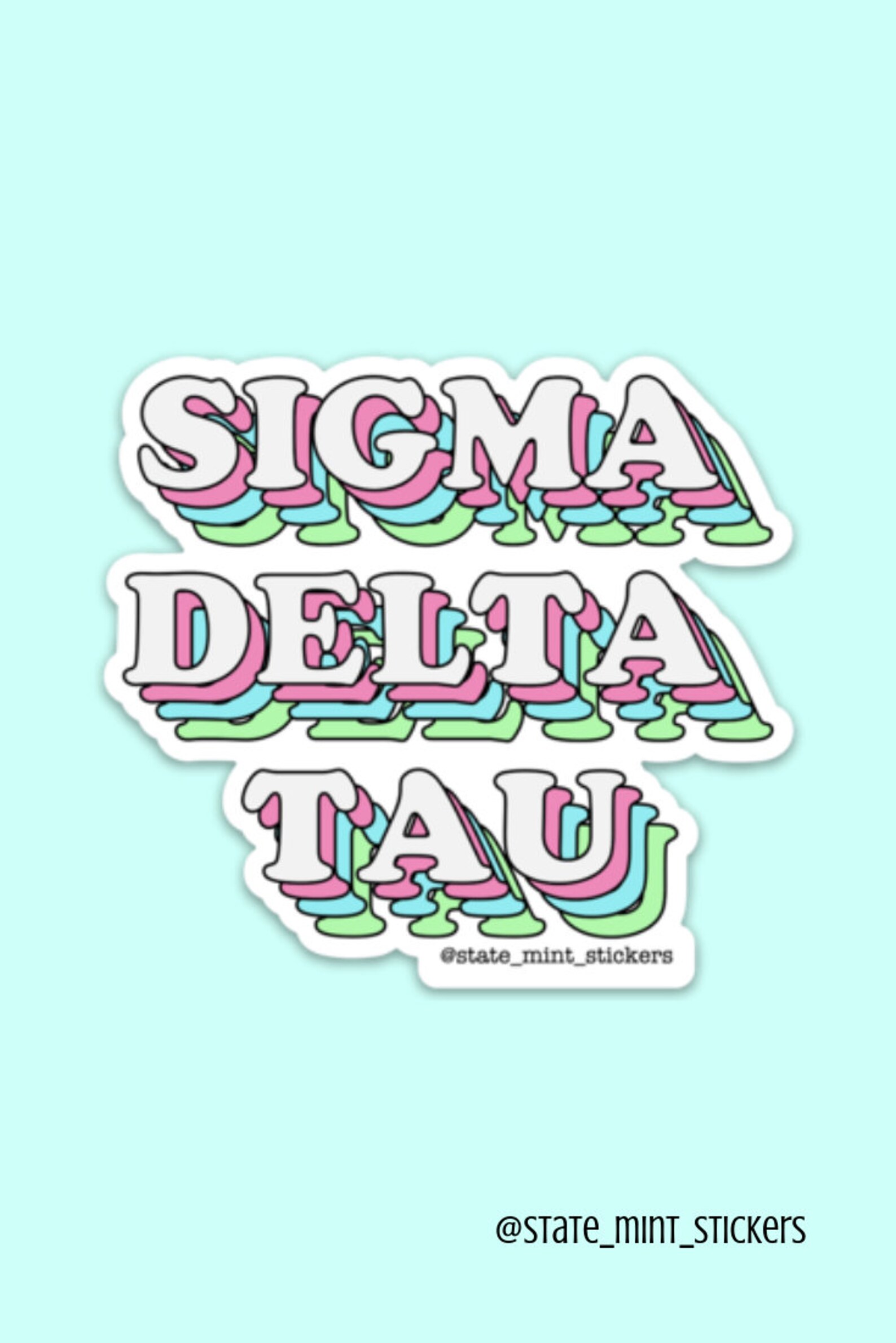 Sigma Delta Tau Sorority Stickers Bulk Order PERFECT for BID - Etsy