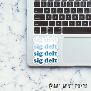 Sigma Delta Tau / SDT / ΣΔΤ/ Sig Delt / Sig Tau Greek Letters Sticker ...
