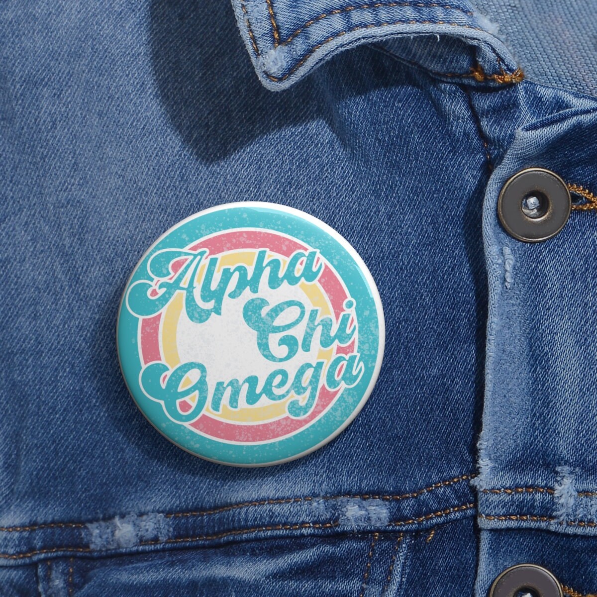 Alpha Chi Omega Sorority Pin Buttons 4 Inch Wide Sticker - Etsy