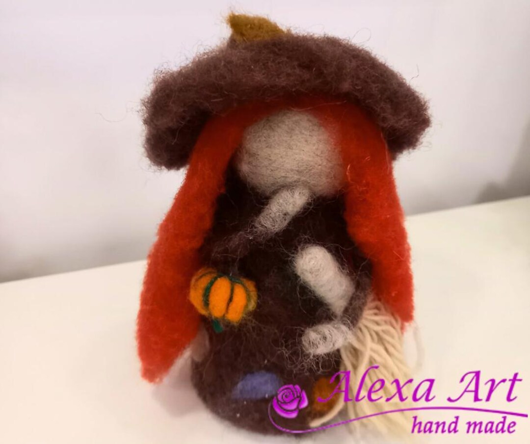 Hand Made Witch A Witch Made by the Needle Punching Method Handmade All ...