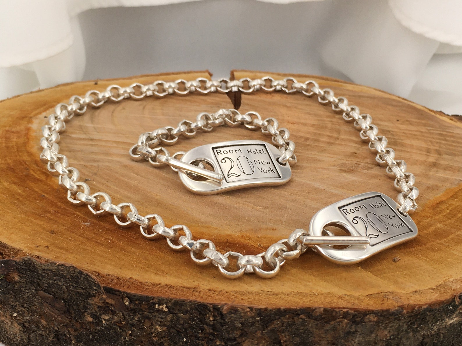 Chunky Silver Chain Bracelet, Statement Bracelet, Bold Chain Bracelet ...