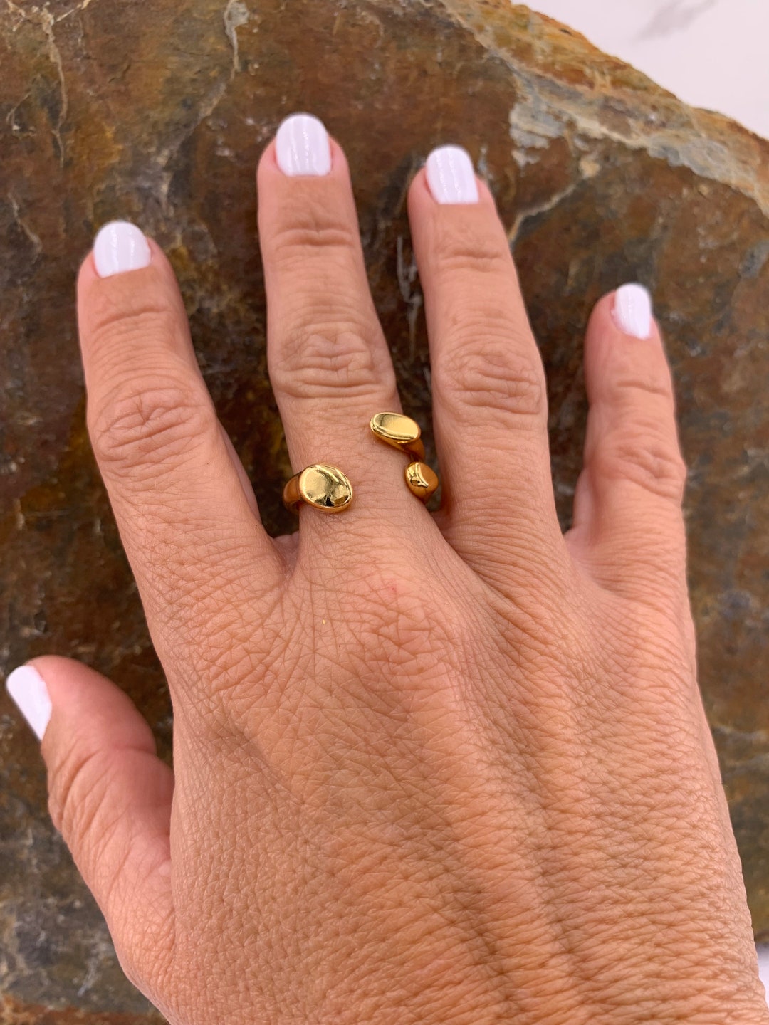 Amorphous Ring, Adjustable Boho Silver Ring, Boho Silver Ring, Animal ...