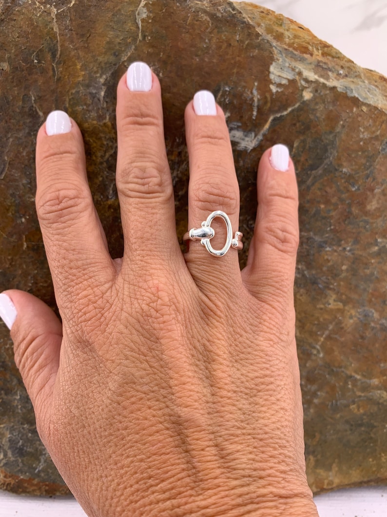 Llavero, Anillo Boho Plata Ajustable, Anillo Boho Plata, Anillos Boho ...