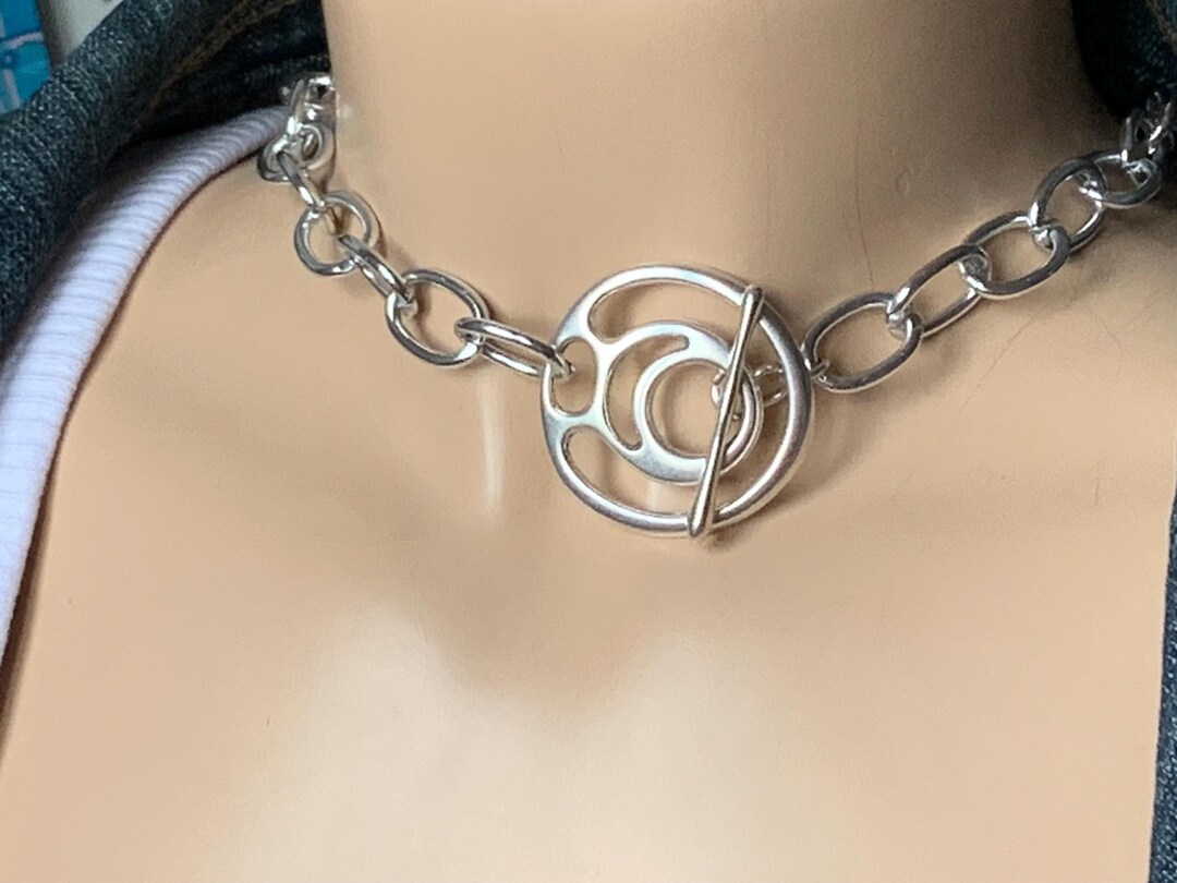 Chunky Aluminum Chain Necklace, Statement Chain Necklace, Lightweight ...