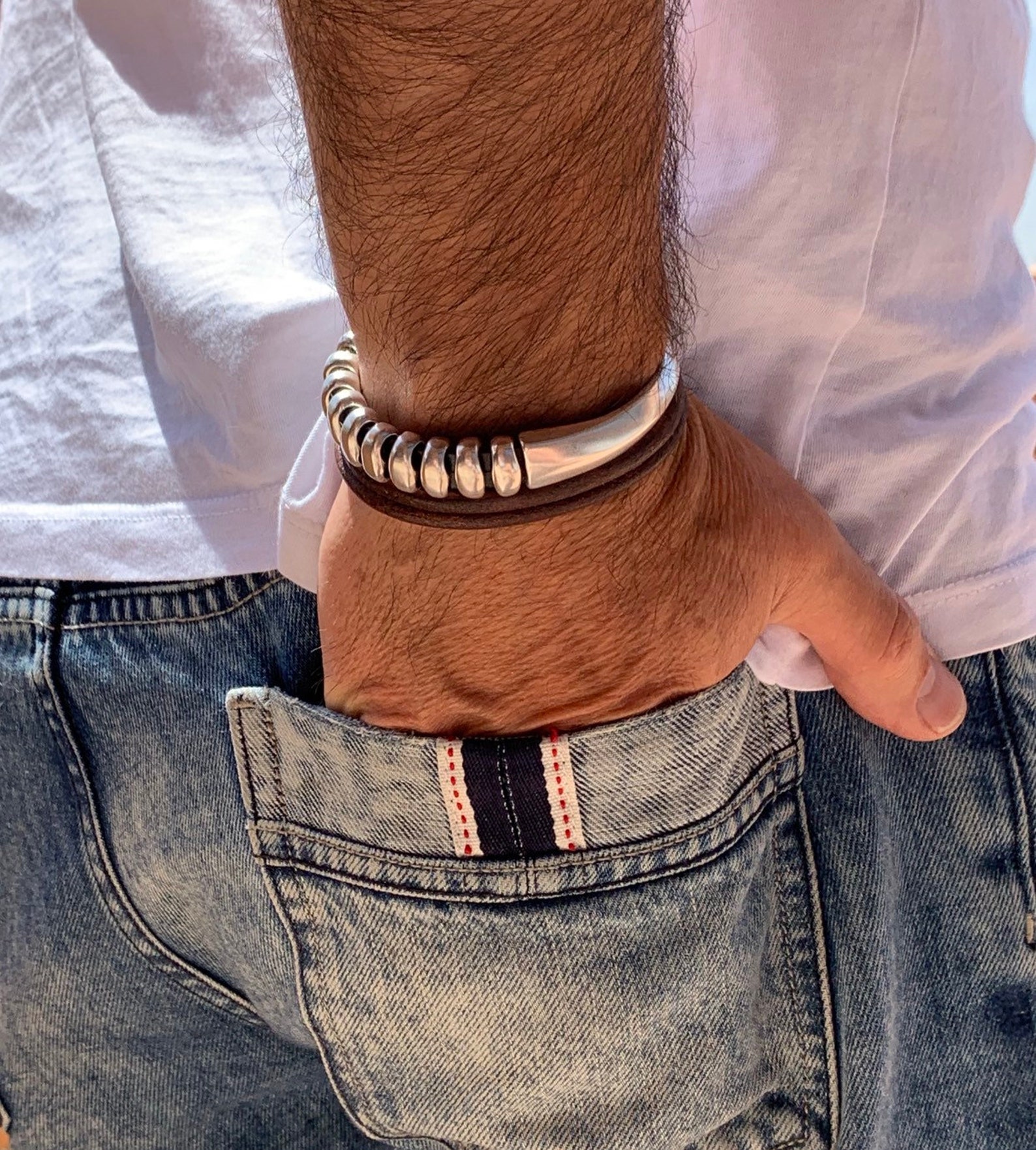 Metal Bracelet, Industrial Bracelet, Manly Bracelet, for Him, Men Gift ...