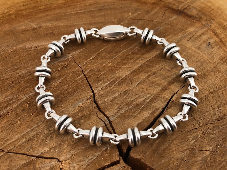 Chunky Chain Bracelet for Men, Silver Bracelet, Male Bracelet, Bulky ...