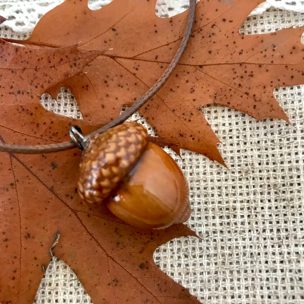 Acorn Necklace - Etsy