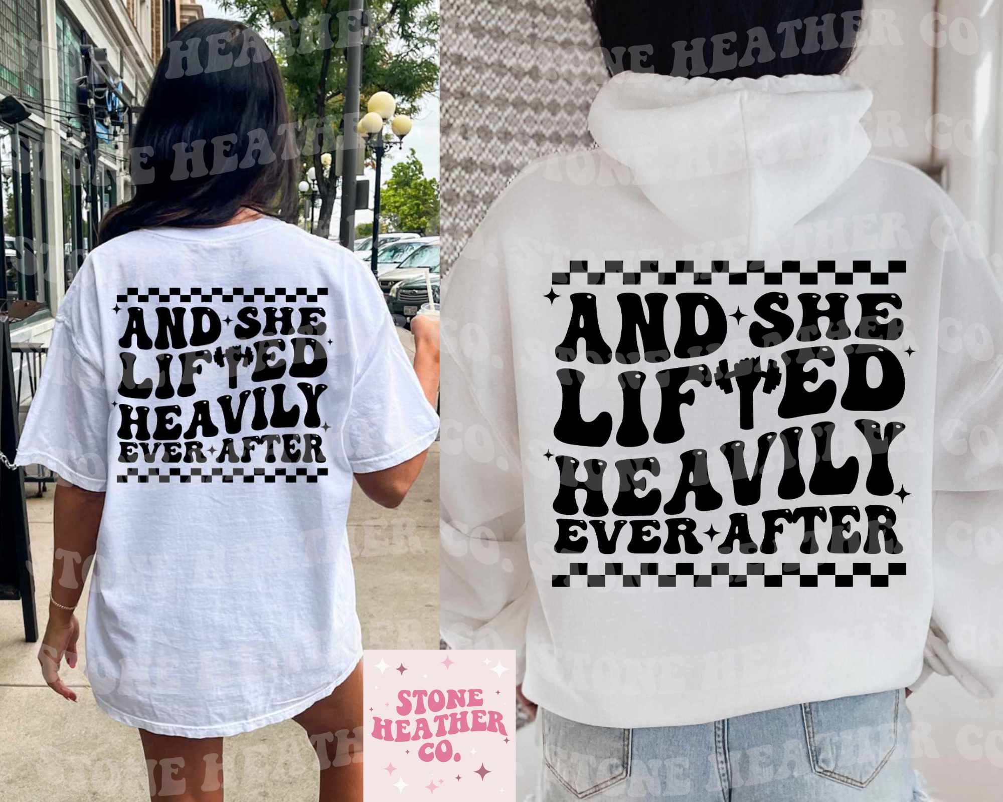And She Lifted Heavily Ever After SVG PNG, Retro Workout Gym Svg, Gym ...