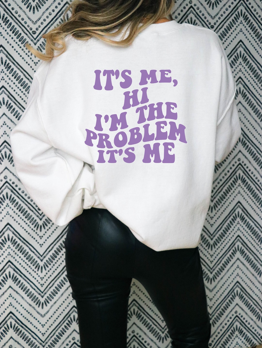Anti Hero Sweatshirt Its Me Hi Im The Problem Sweater Midnights Sweatshirt Etsy