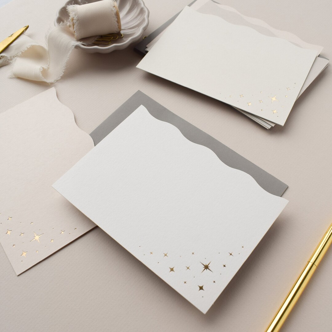 Luxury Set of Notecards, Thank You Notecards, With Love Notecards ...