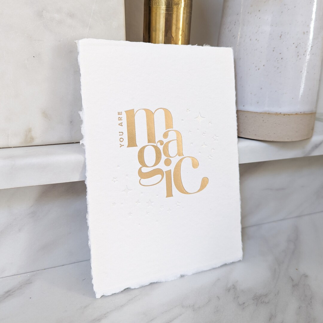 Gold Foil Magic Print, Motivational Wall Art, Inspirational Print, Best ...