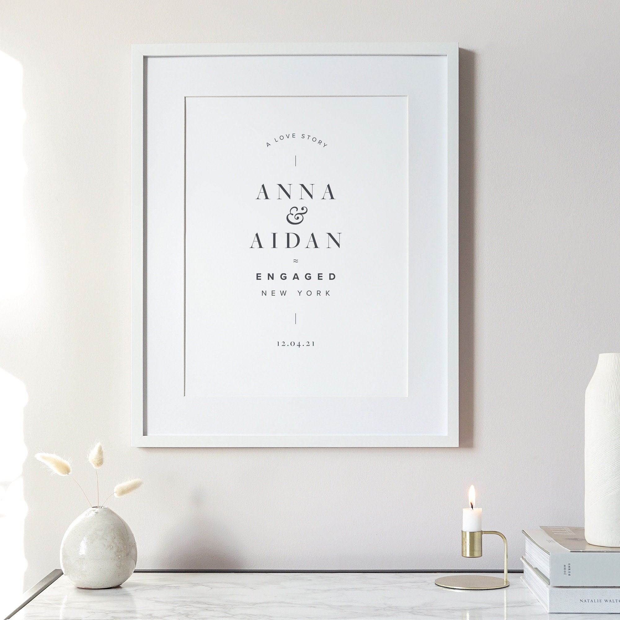 Personalised You Got Engaged Print Personalised You Got | Etsy