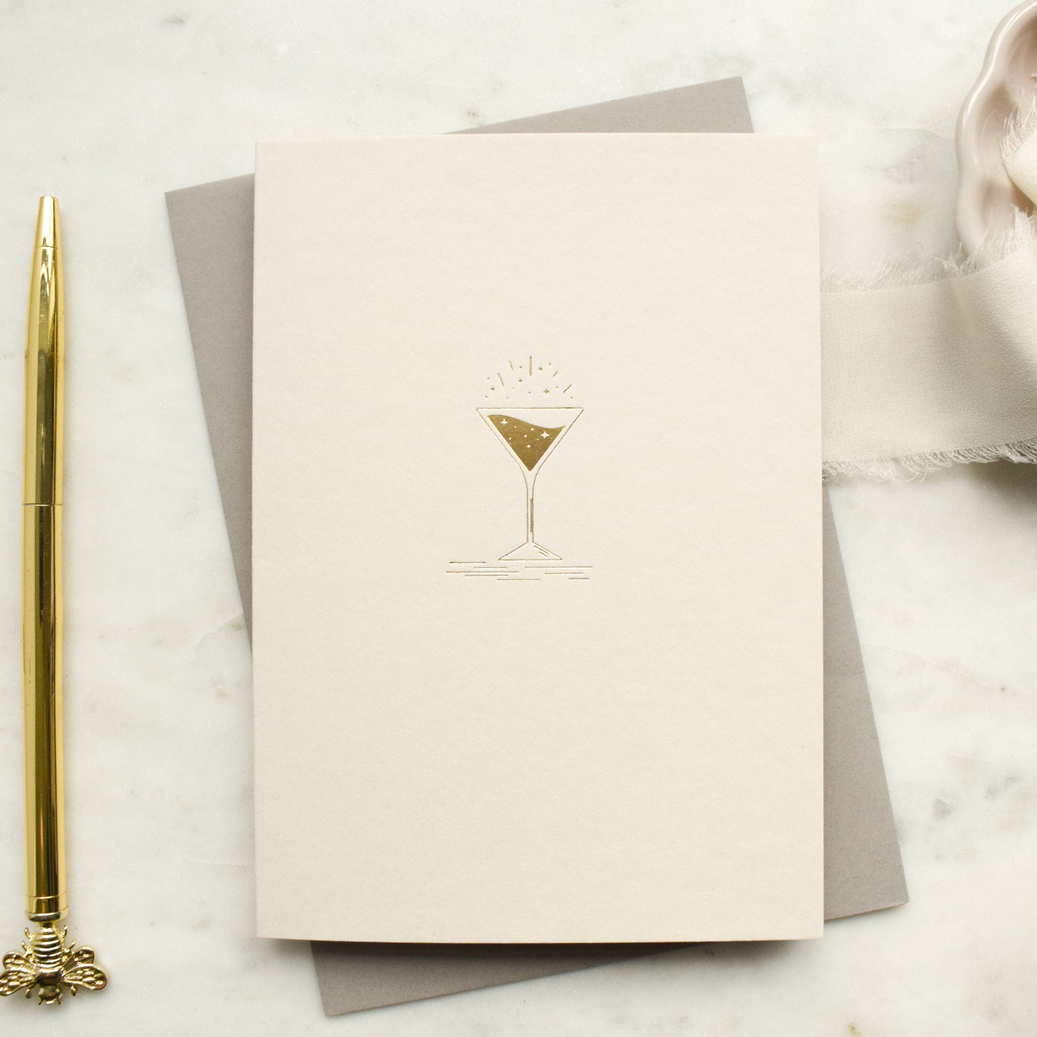 Minimalistic Congratulations Cocktail Card for Birthday - Etsy