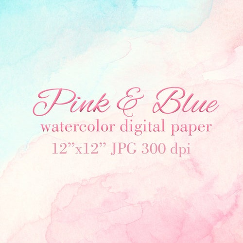 To the Sea Background Watercolor Texture Digital Paper - Etsy Israel