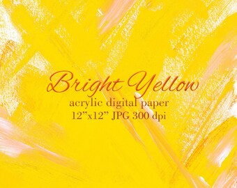 Yellow Digital Background - Etsy