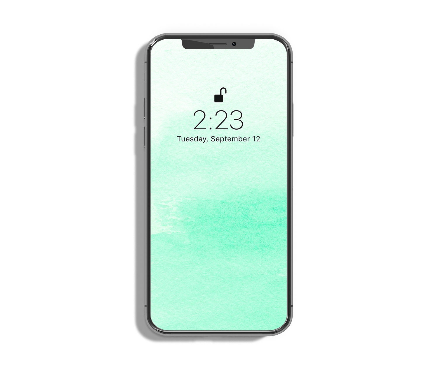 Mint Green Lock Screen