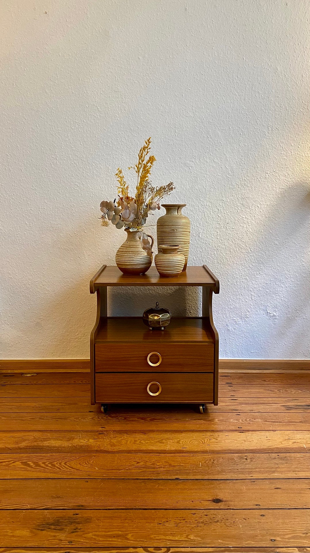 70s Vintage Chest of Drawers on Wheels. - Etsy