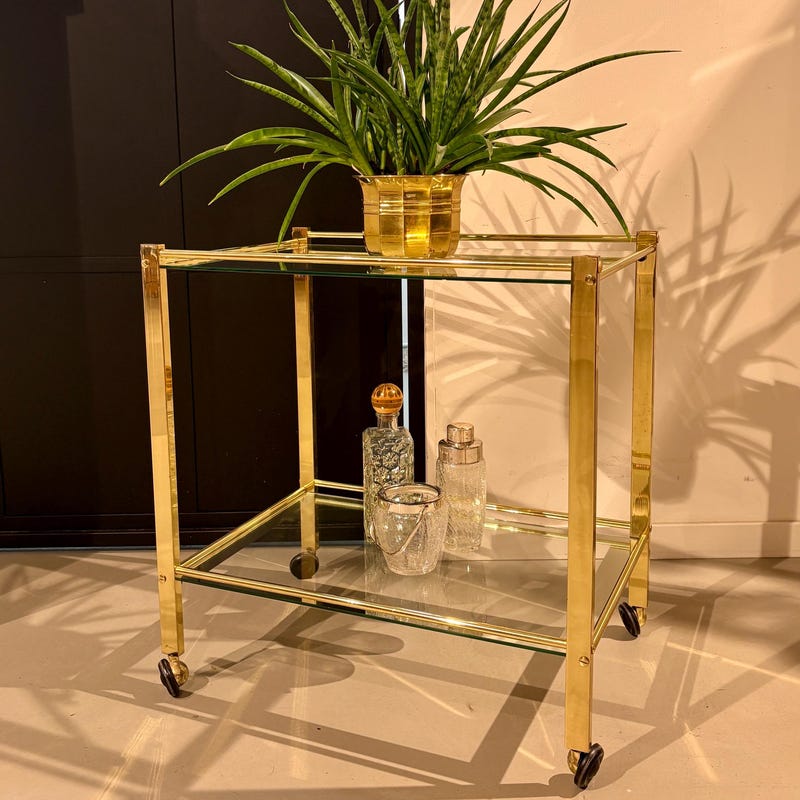 Midcentury Trolley Bar - Etsy