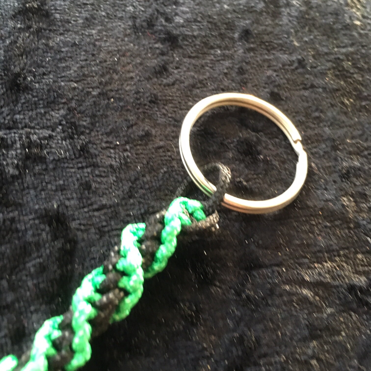 Macramé Key Chain Jingle Keyring Knotted Macramé Keyrings With Jingle ...