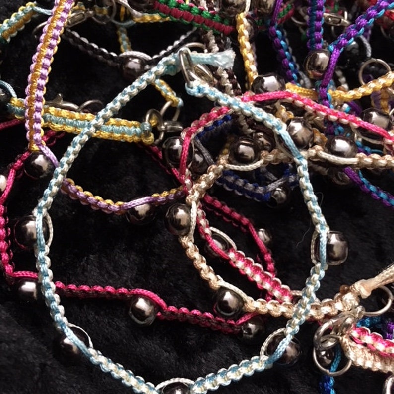 Friendship Bracelets Beaded Macramé Bracelets Five Randomly Selected ...