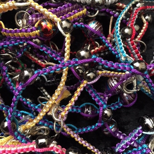 Friendship Bracelets Beaded Macramé Bracelets Five Randomly Selected ...